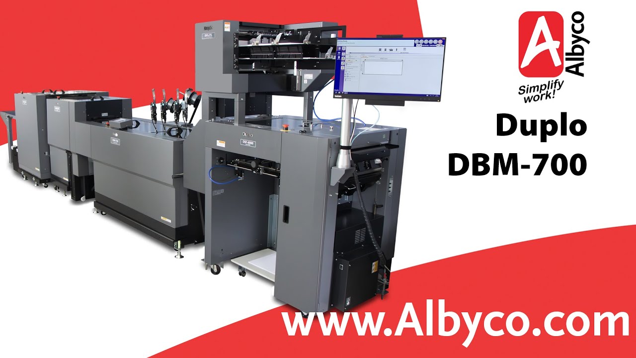 Duplo DBM-700 Booklet Systems, vouwhechtsysteem - YouTube