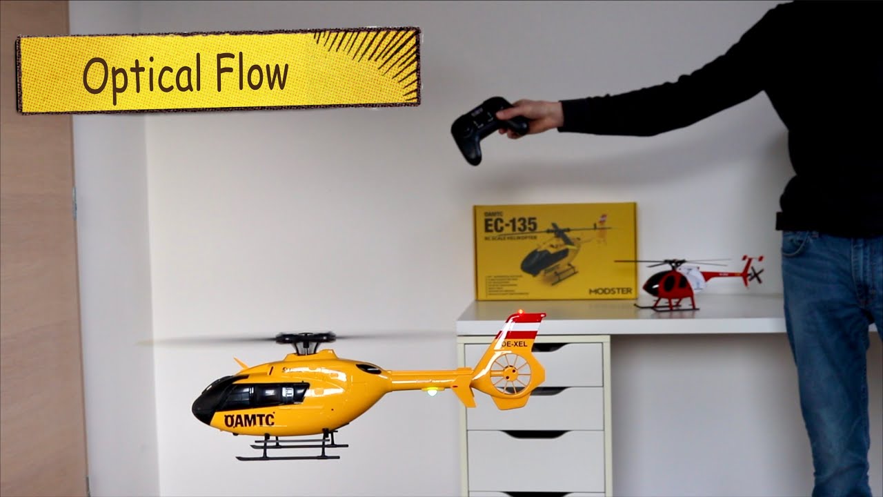 Eurocopter EC135 - Hands Free Hover with Optical Flow Sensor - YouTube