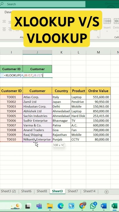 Xlookup V S Vlookup Exceltips Excel Shorts Viral Youtube