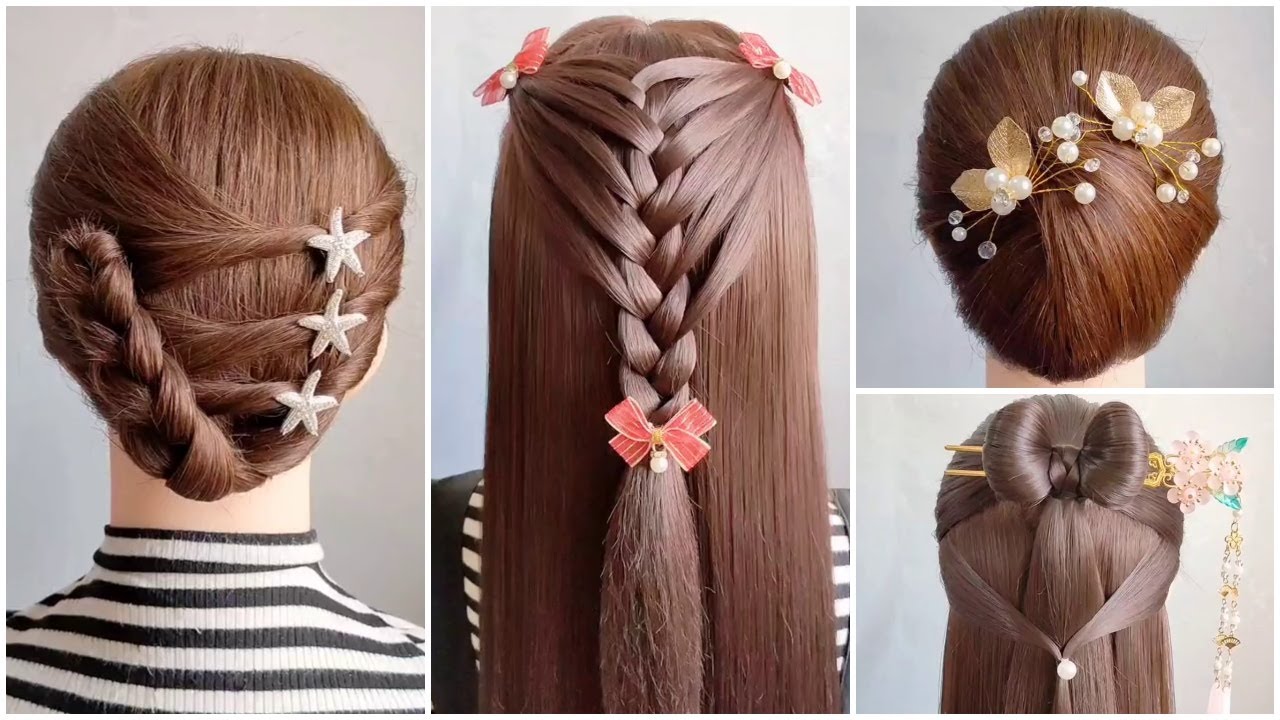 Chinese Hairstyle Tutorial Elegant and Stylish Looks - YouTube