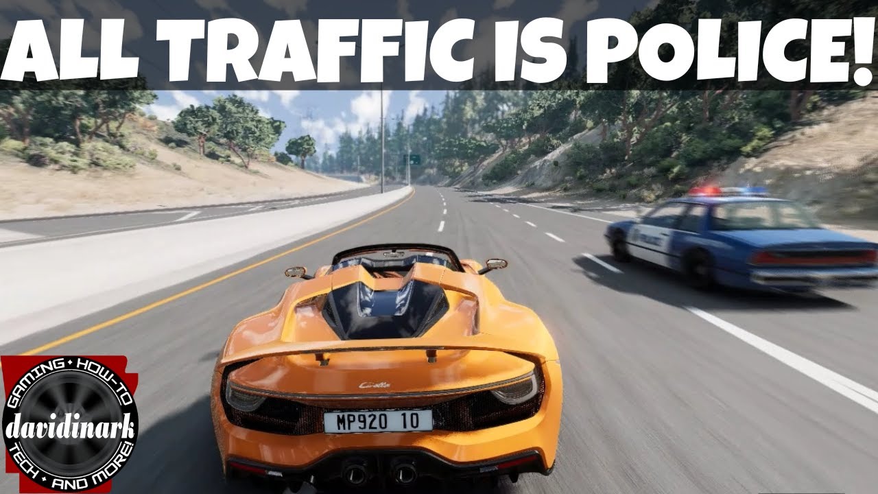 BeamNG Drive - Traffic is ALL POLICE! BeamNG Drive police chases - YouTube