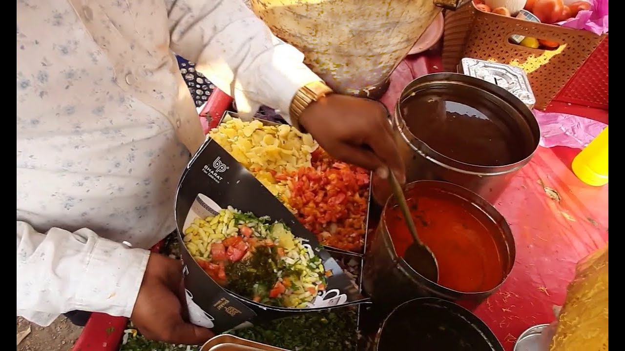 Bombay Style Bhel Puri & Sevpuri | Chaat Starts @ 10 Rs | Indian Street ...