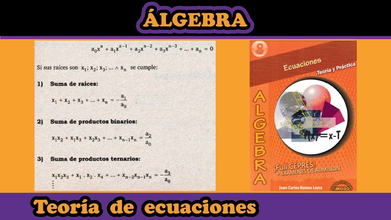 Teoría de ecuaciones cúbicas | Juan Carlos Ramos Leyva | Álgebra | Editorial RODO | Página 7 ...