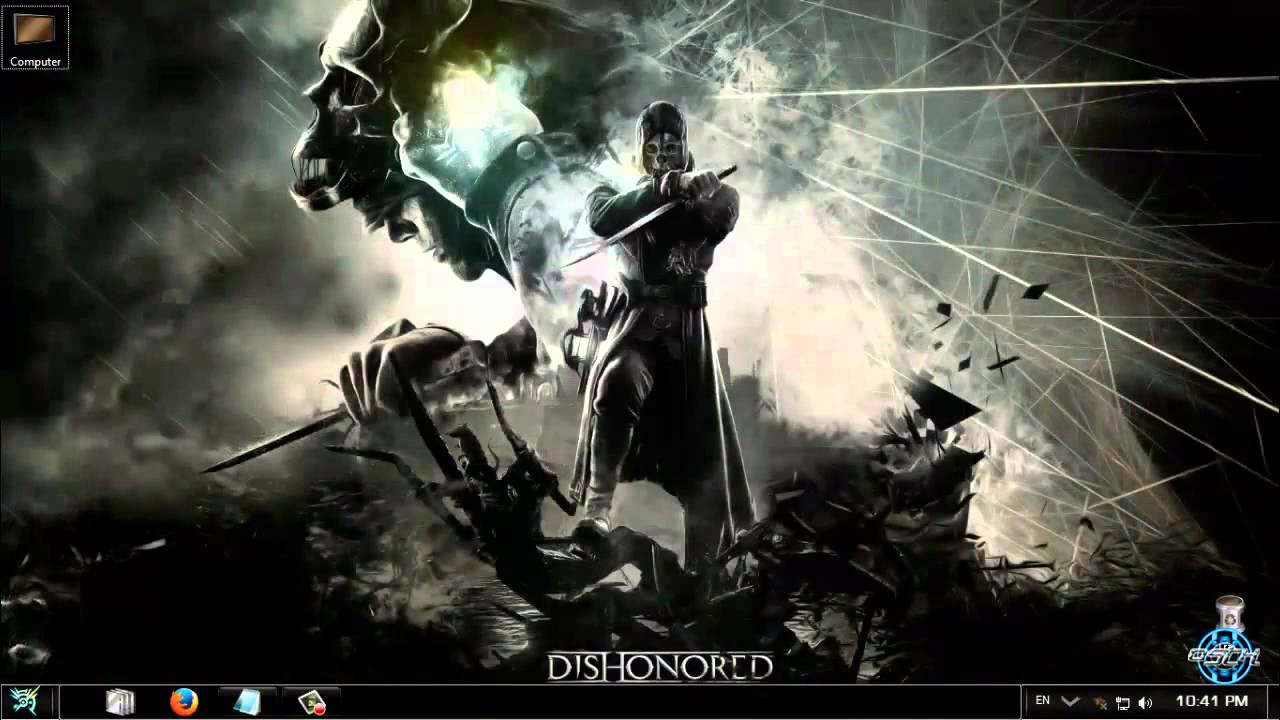 Windows 7 theme Dishonored by ~ Poweredbyostx - YouTube