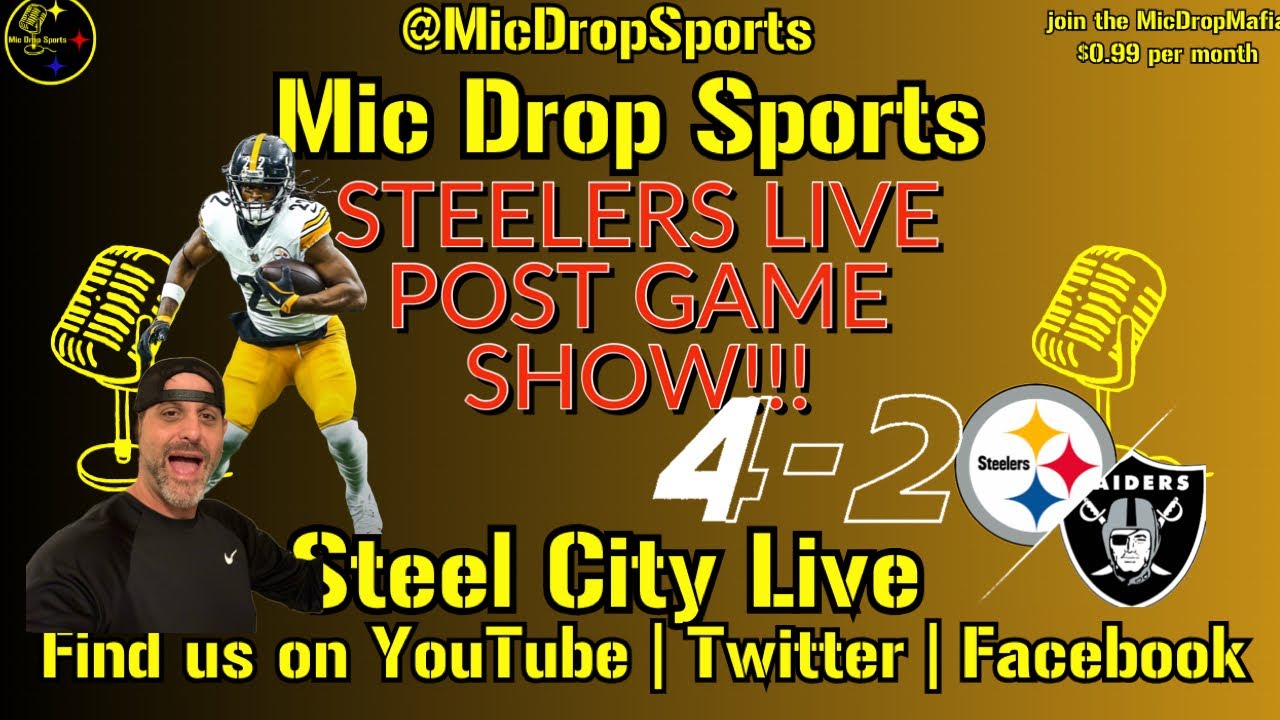 STEELERS LIVE POST GAME SHOW!! #steelers #NFL #Raiders - YouTube