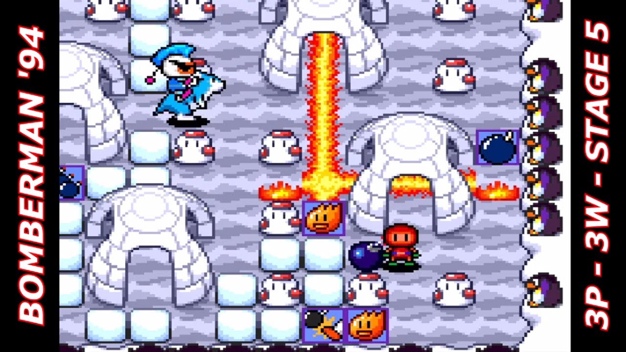 Bomberman '94 (PC Engine, Multiplayer) - Stage 5 - YouTube