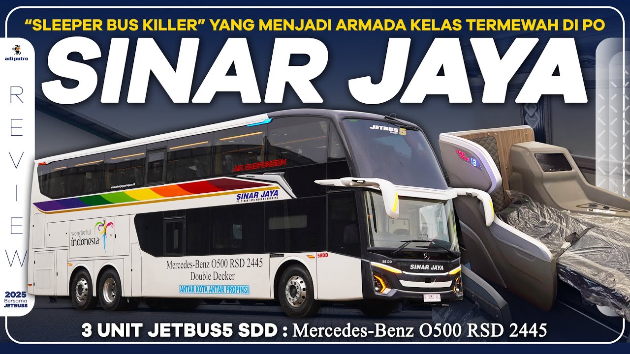"Sleeper Bus Killer" : JETBUS5 SDD - Double Decker Bus Terbaru dan ...