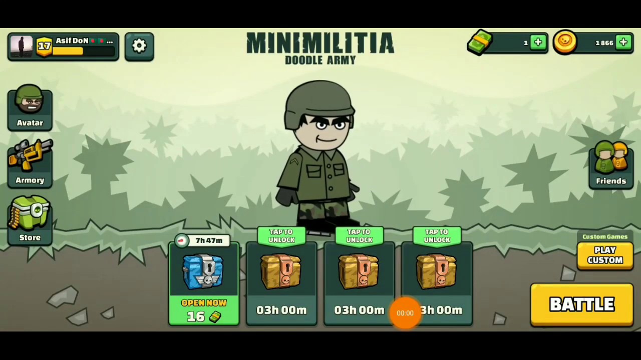 Mini Militia-Doodle Army 2 Game Play. New Update Version. Map-Catacombs ...
