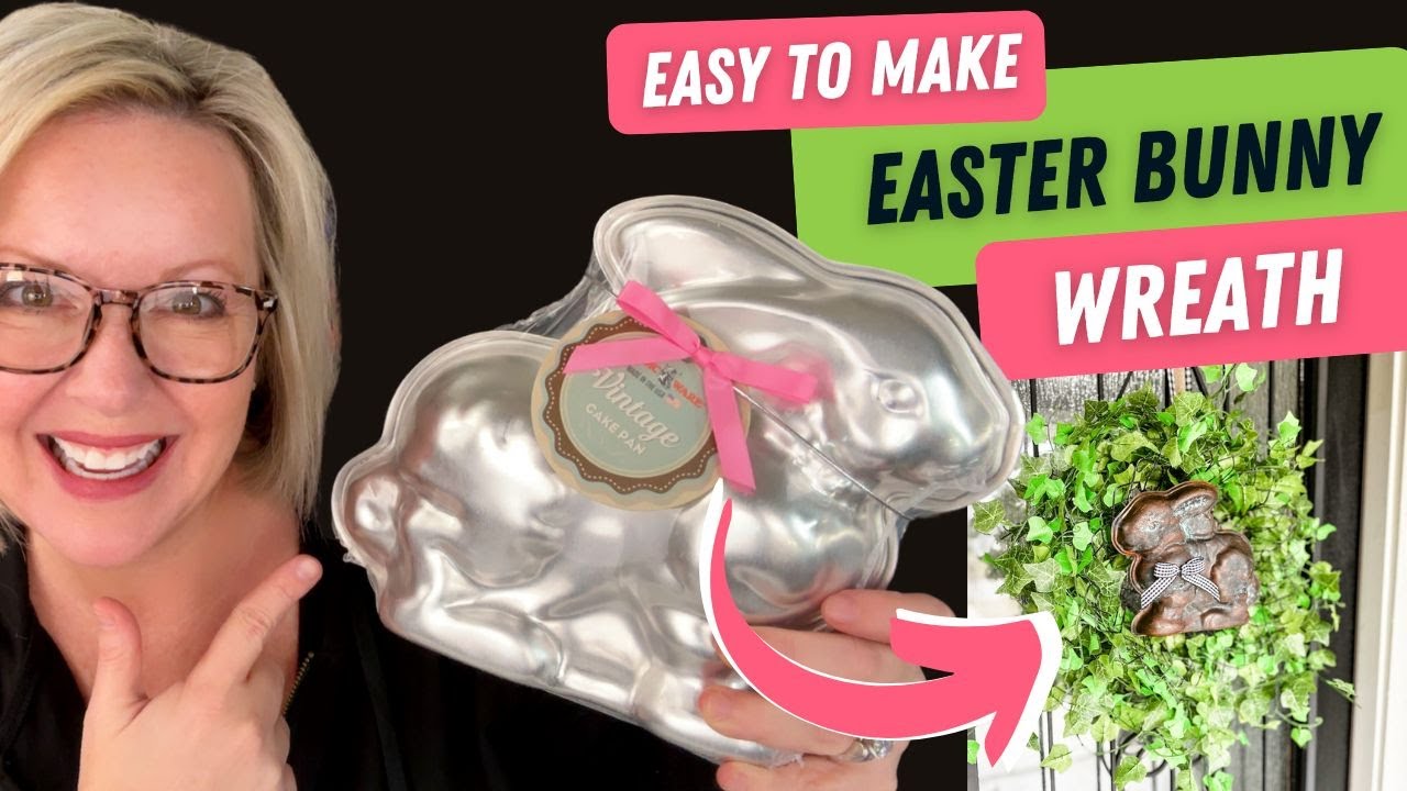 🐰 Spring Easter Bunny Wreath Tutorial | Dollar Tree Wreath Form | Ivy ...