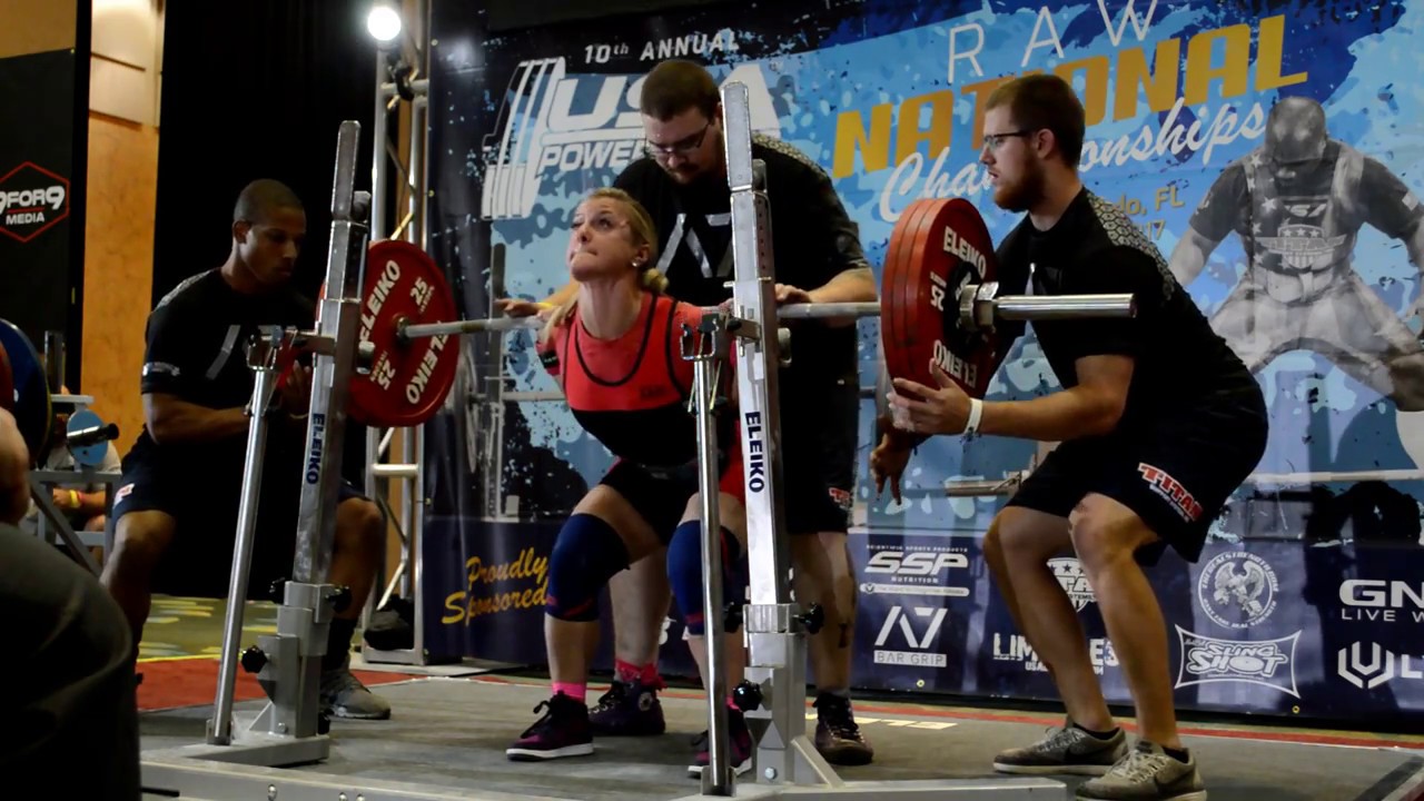 AMERICAN SQUAT RECORD | 2017 USAPL RAW NATIONALS - YouTube