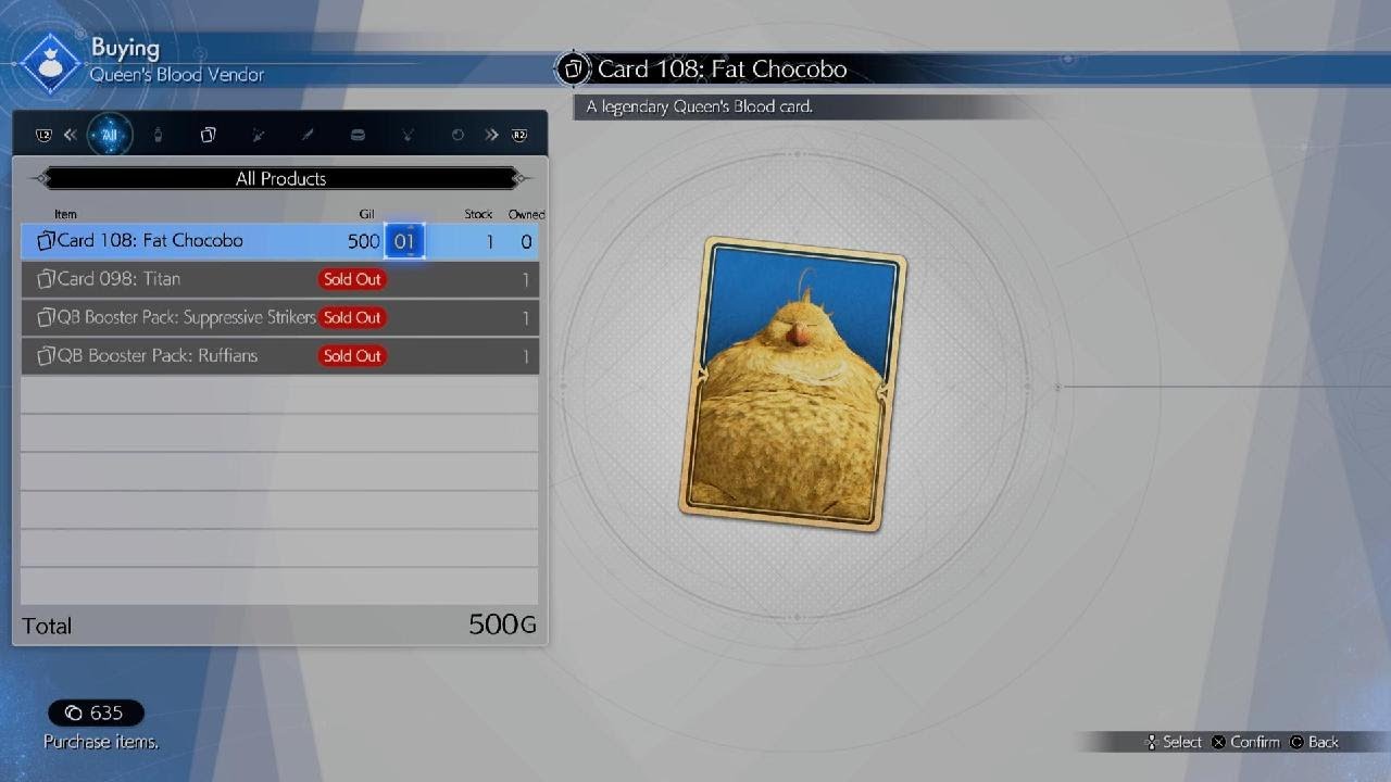 FINAL FANTASY VII REBIRTH fat chocobo card location - YouTube