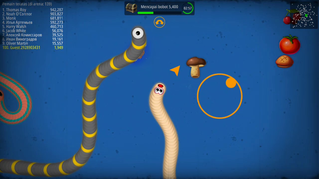 Review game Worms Zone, seru bgt! - YouTube