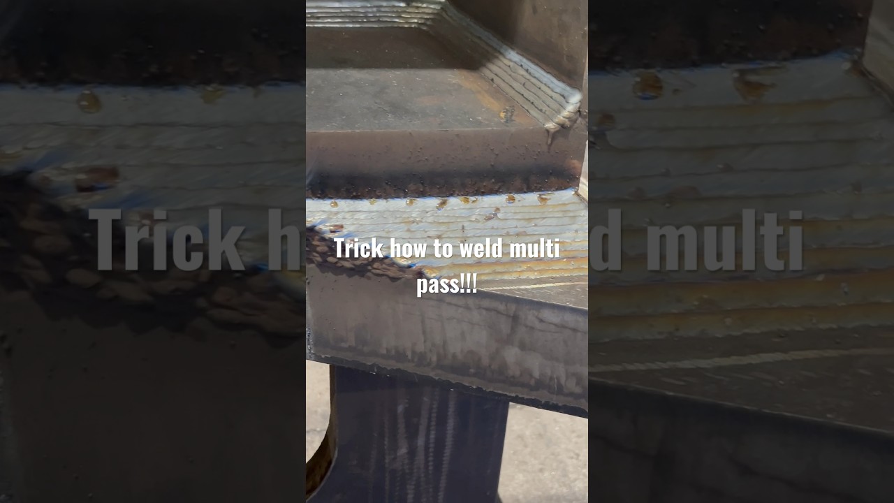 Trick how to weld multi pass! #howto #welding #pinoywelder #welder # ...