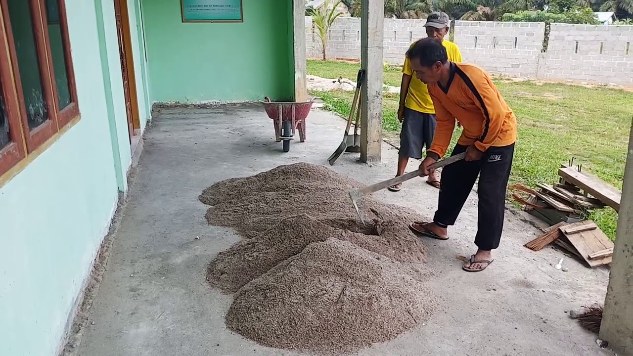 PERBANDINGAN SEMEN DAN PASIR UNTUK CETAK BATAKO - YouTube