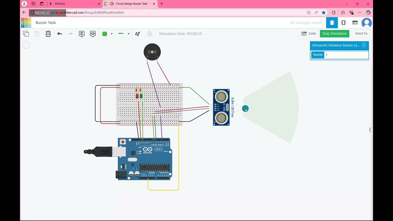 proximity alert system using arduino - YouTube