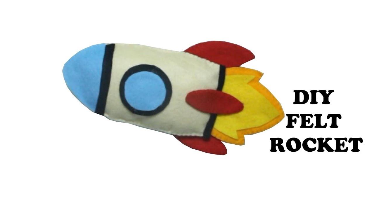 DIY Felt Rocket Toy | Cara Membuat mainan roket dari Kain Flanel - YouTube