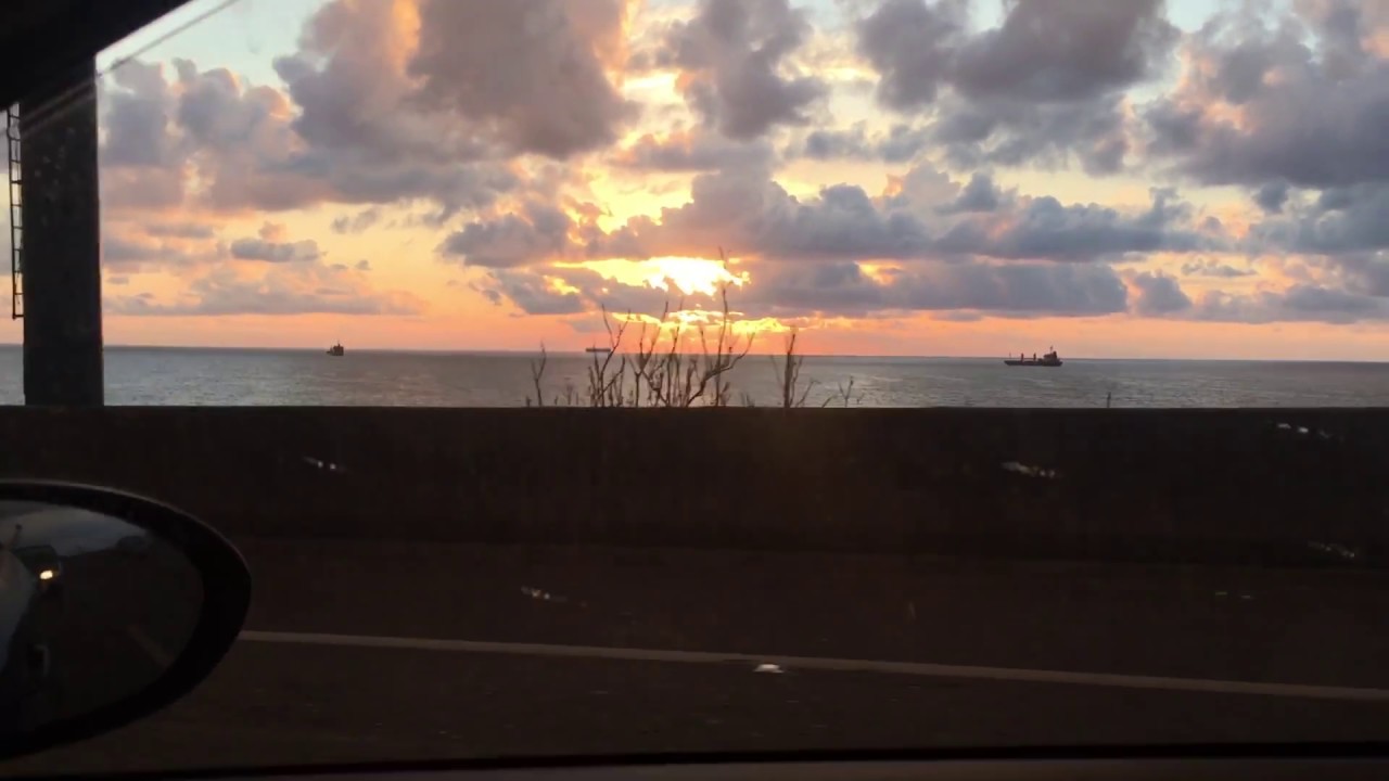 Beautiful sunset from my car window magical - YouTube