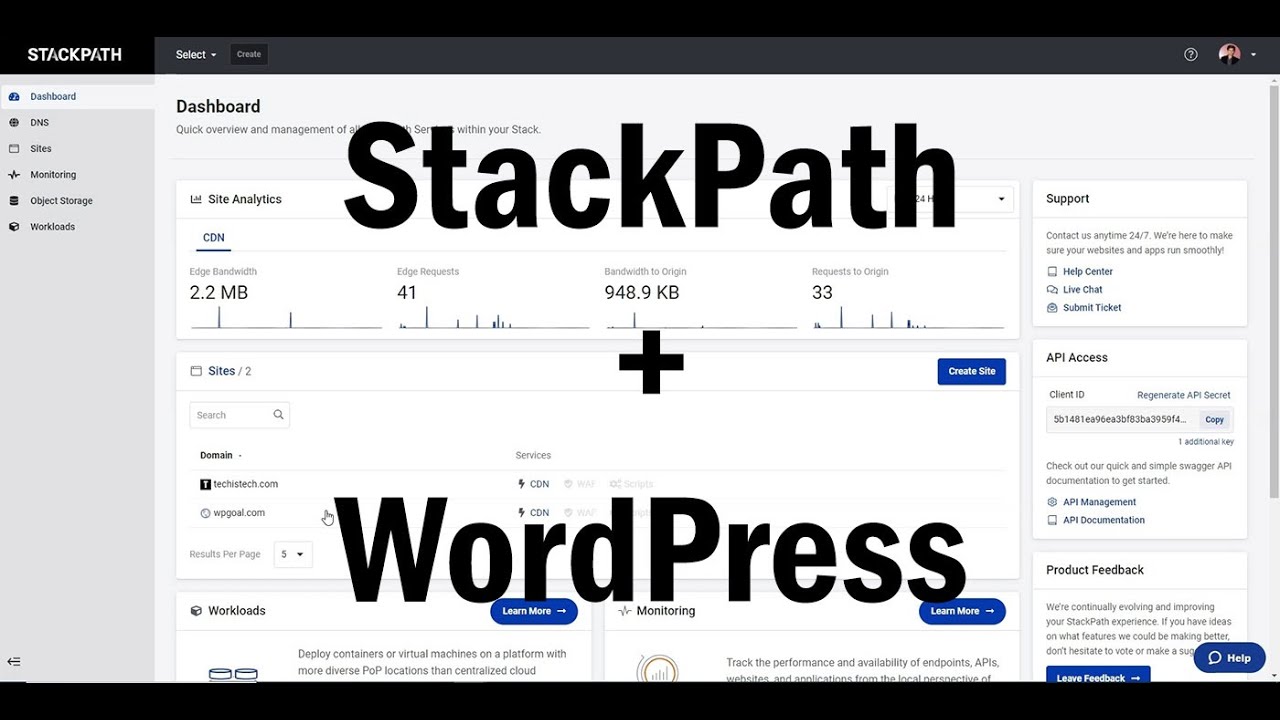 How to Fully Connect WordPress Site with StackPath CDN - YouTube