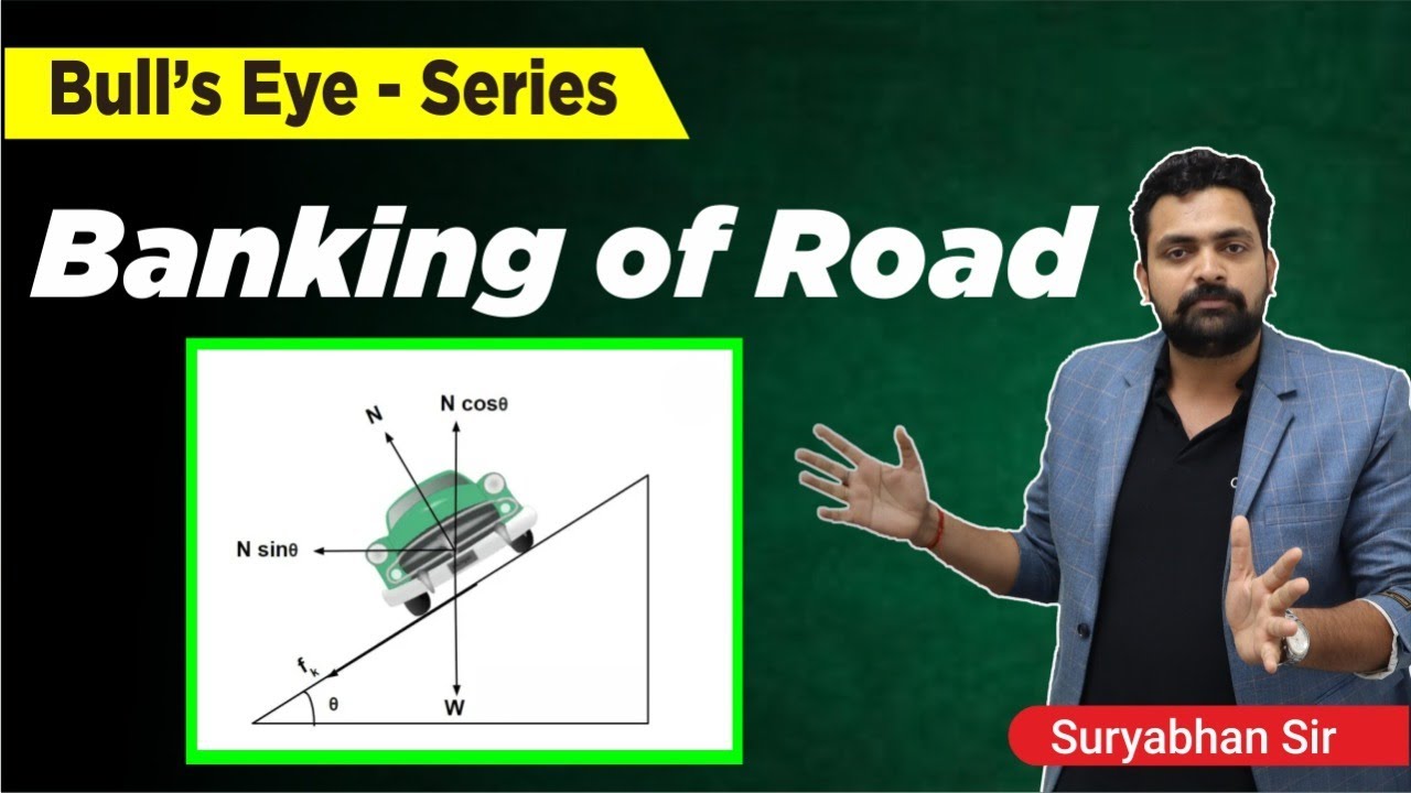 Banking of Roads | Circular Motion Class 11 | IIT JEE/NEET Physics ...