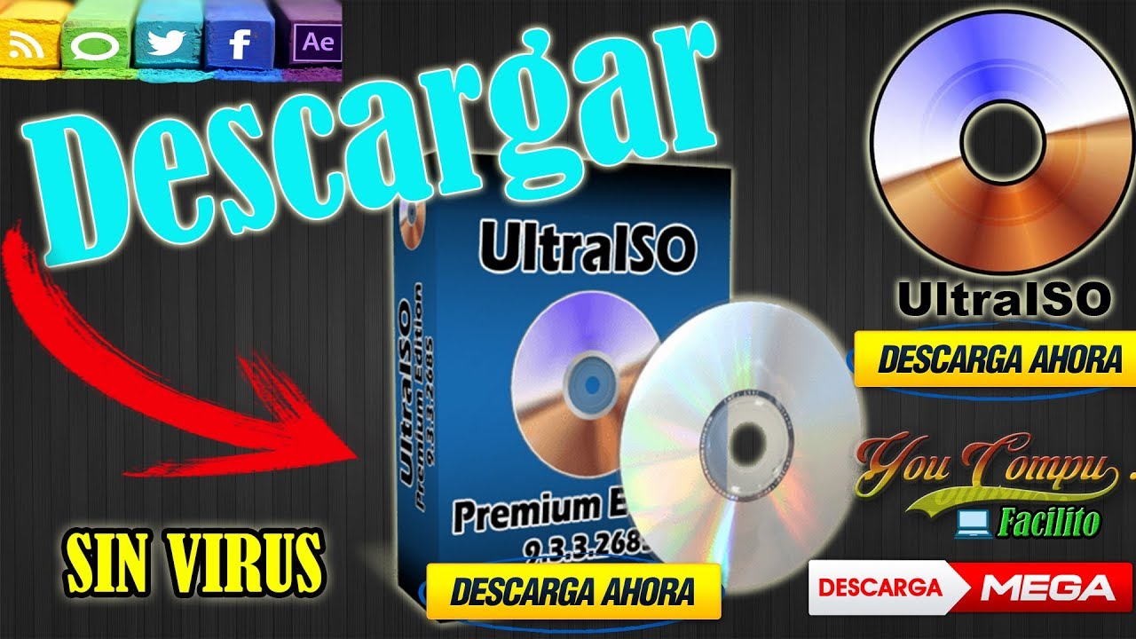 COMO DESCARGAR ULTRAISO FULL ESPAÑOL 100% FUNCIONAL - YouTube