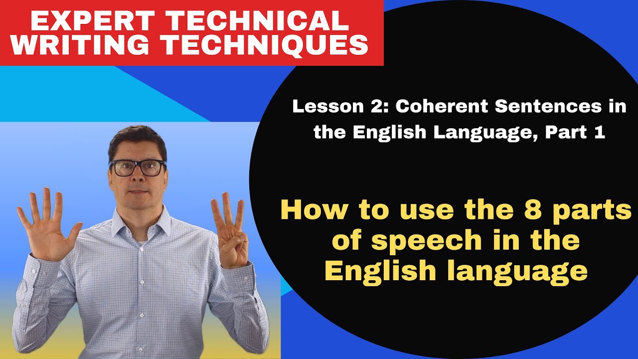 How to use the 8 parts of speech in the English language - YouTube
