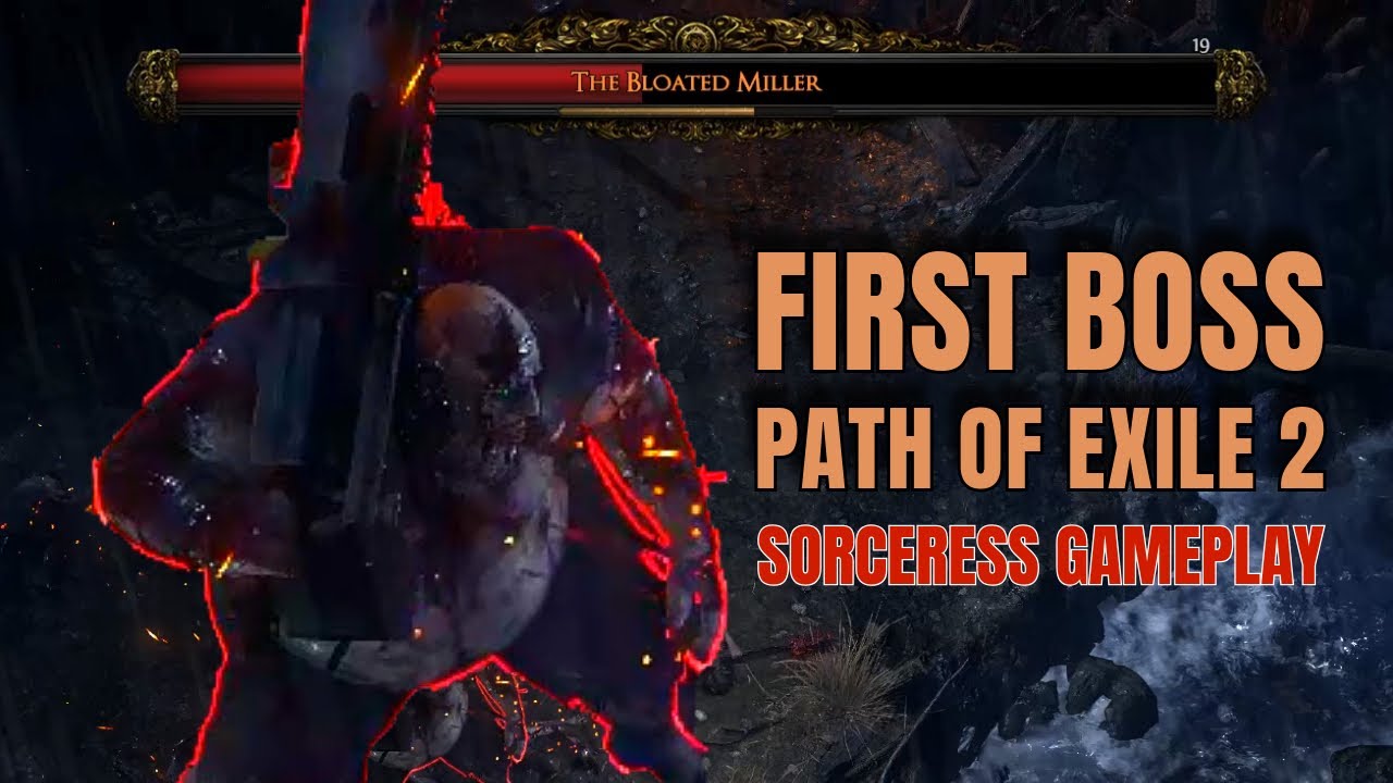 Path of Exile 2 - Sorceress vs The Bloated Miller (Boss Fight) | 1440p ...