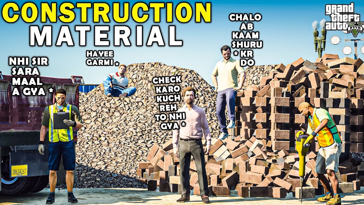 CONSTRUCTION MATERIAL FOR SHOWROOM | GTA 5 | Real Life Mods #203 | NEW ...