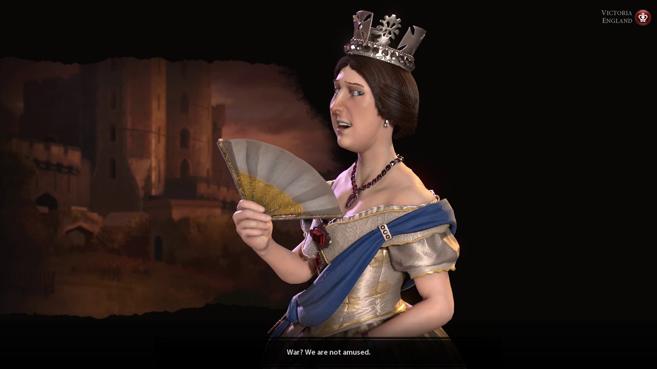 Civilization 6 Victoria of England Declare War Cutscene - YouTube
