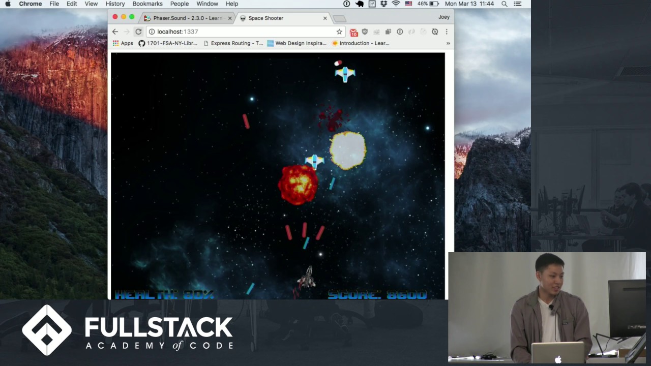 Stackathon Presentation: HTML5 Space Shooter - YouTube