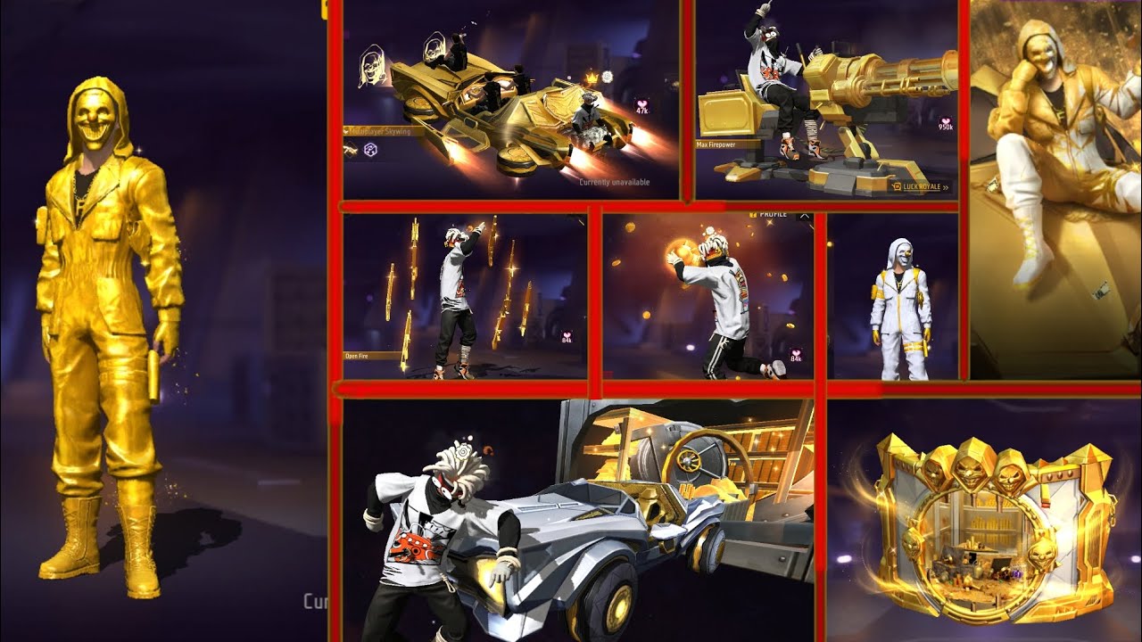 All Golden Criminal Bundles Review in Free Fire | Full Comparison ...