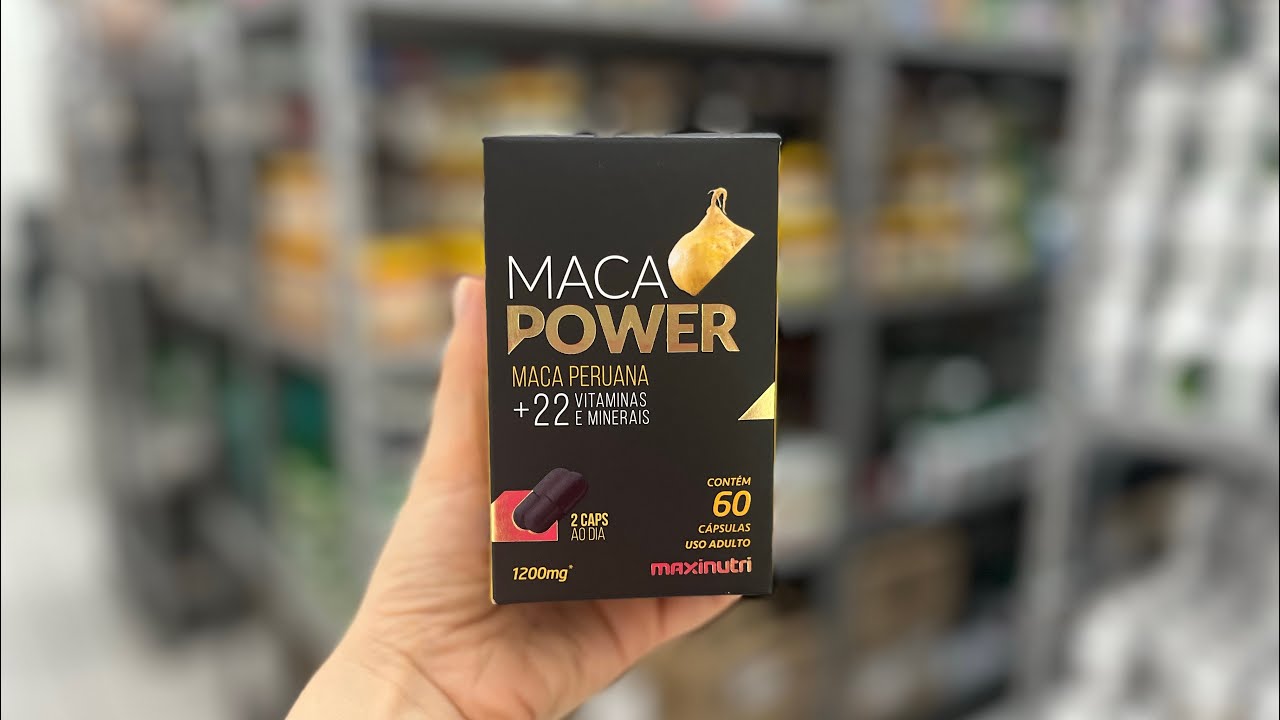 Maca Peruana com Vitaminas Power cápsulas - Maxinutri - YouTube