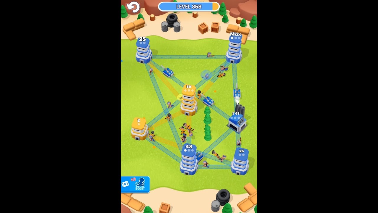 Tower war strategy level 368 - YouTube