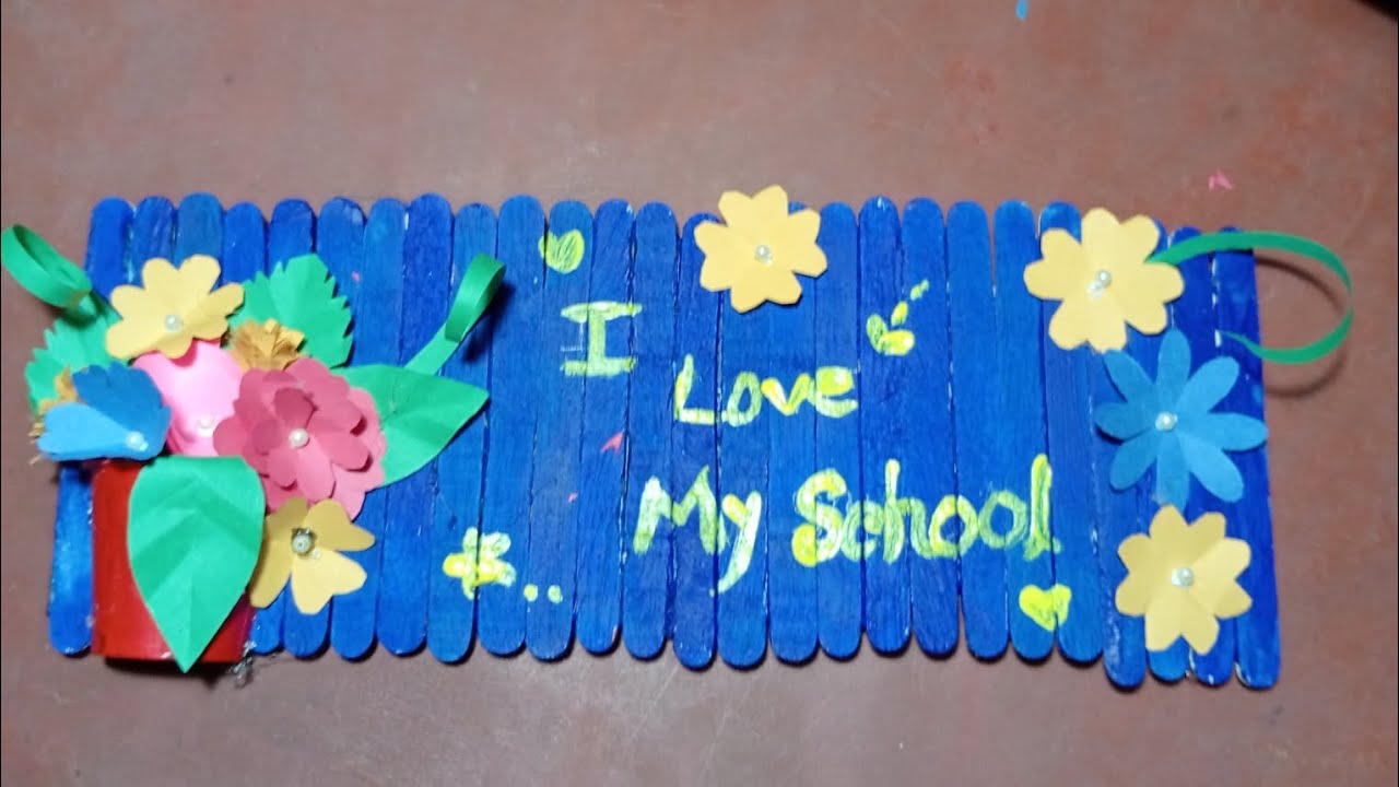 Iec tricks and pepar maed a butiful hand craft## school project. - YouTube