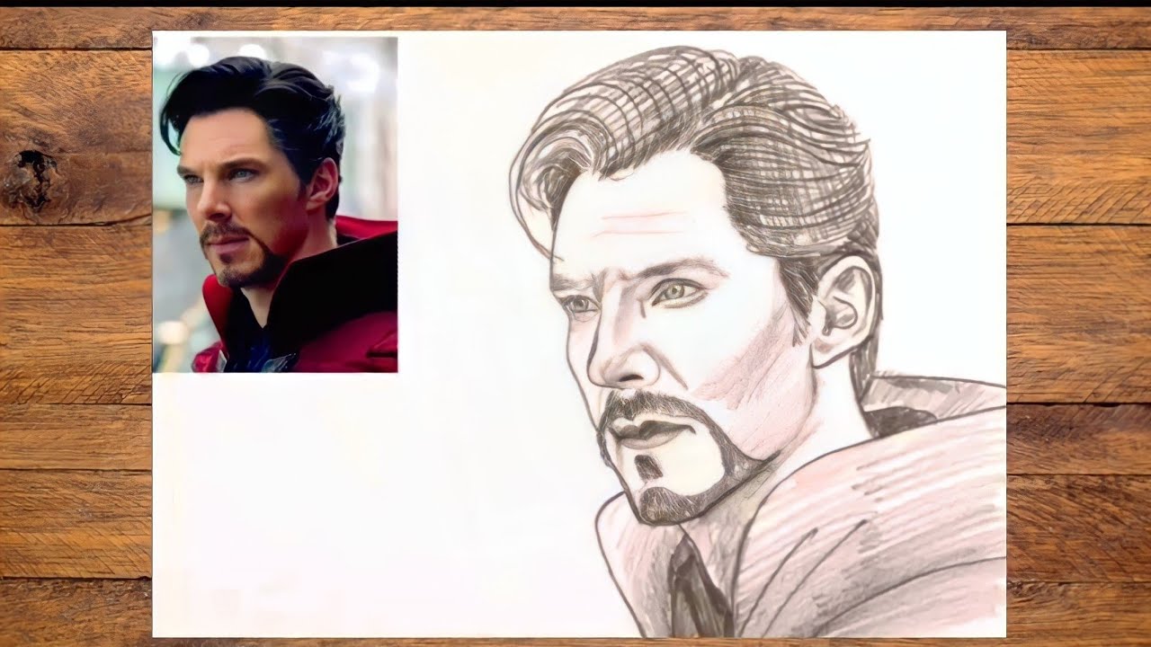 How to draw Doctor strange sketch !! step by step !! toturial drawing ...