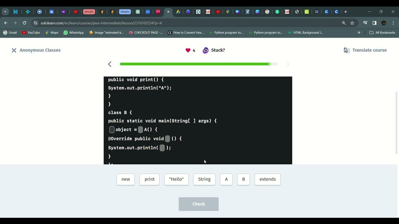 21 Anonymous Classes | Java Intermediate | Sololearn - YouTube