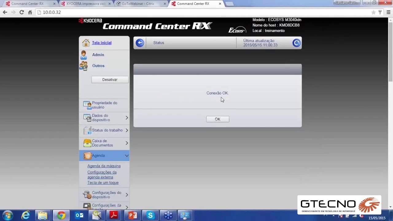 Configurar o scanner para pasta compartilhada na rede via SMB - Kyocera ...