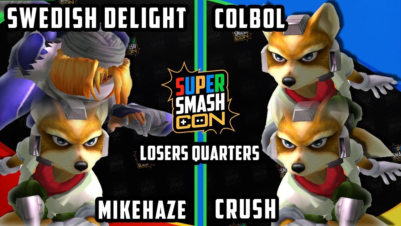 Smash Con 2017 SSBM - Colbol & Crush vs. Swedish Delight & Mike Haze ...