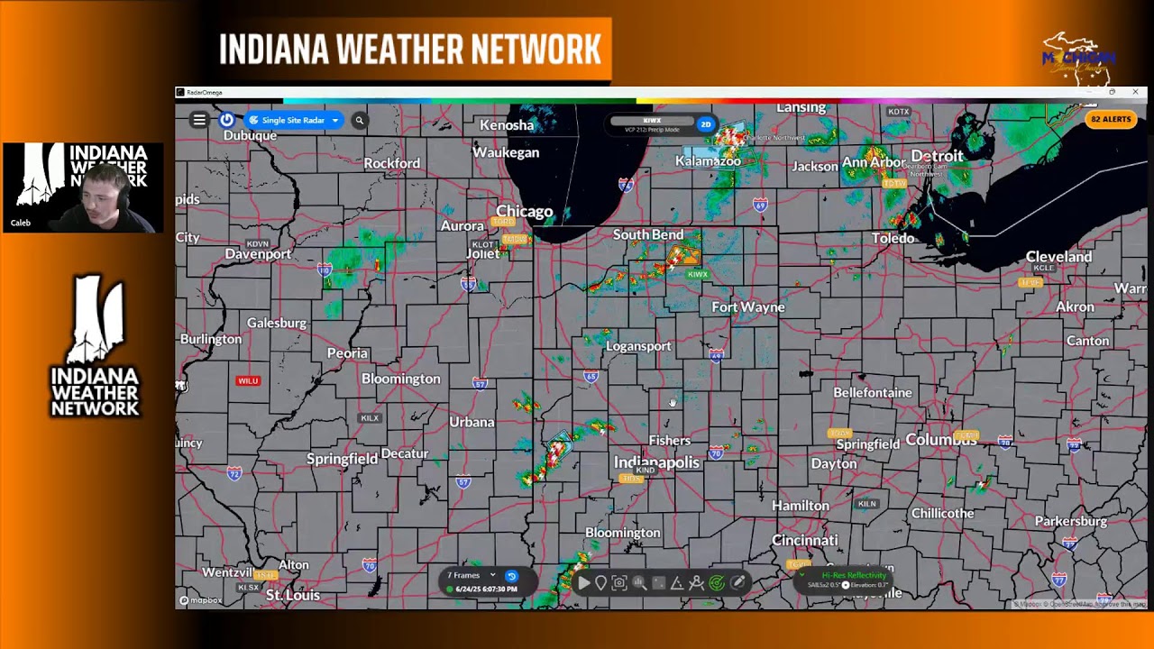 LIVE INDIANA SEVERE WEATHER COVERAGE 6/24 - YouTube
