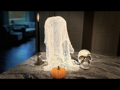 DIY Cheesecloth Ghosts