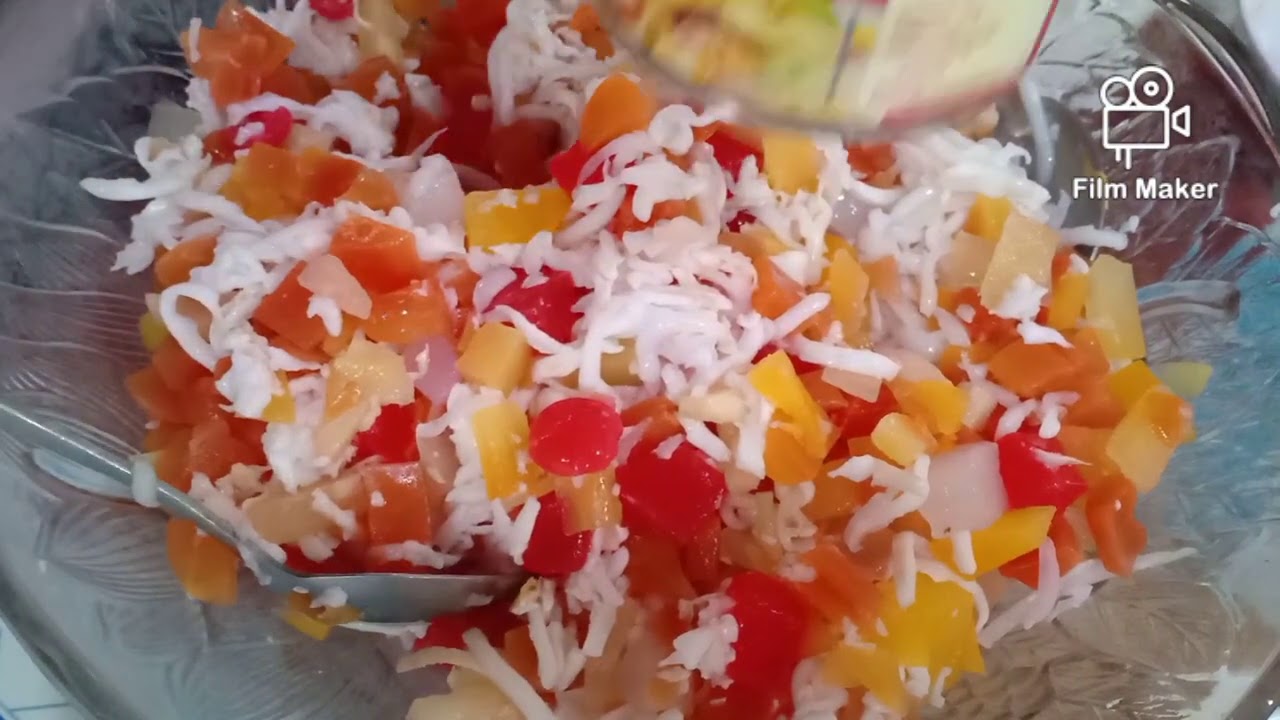 CREAMY & EASY TO MAKE FRUIT SALAD | WITH BUKO - YouTube