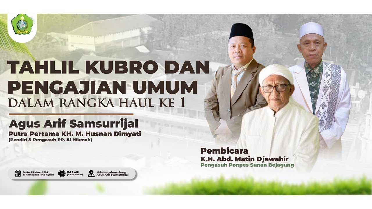 🔴Live || MAUIDOH HASANAH DALAM RANGKA HAUL KE 1 AGUS ARIF SYAMSURRIJAL ...