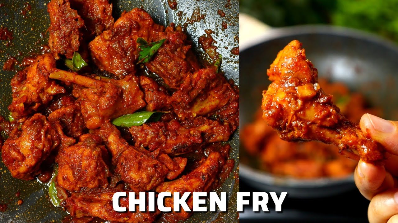 Chicken Fry Recipe | Red Chicken Fry | Chicken Curry | Chicken Recipe ...