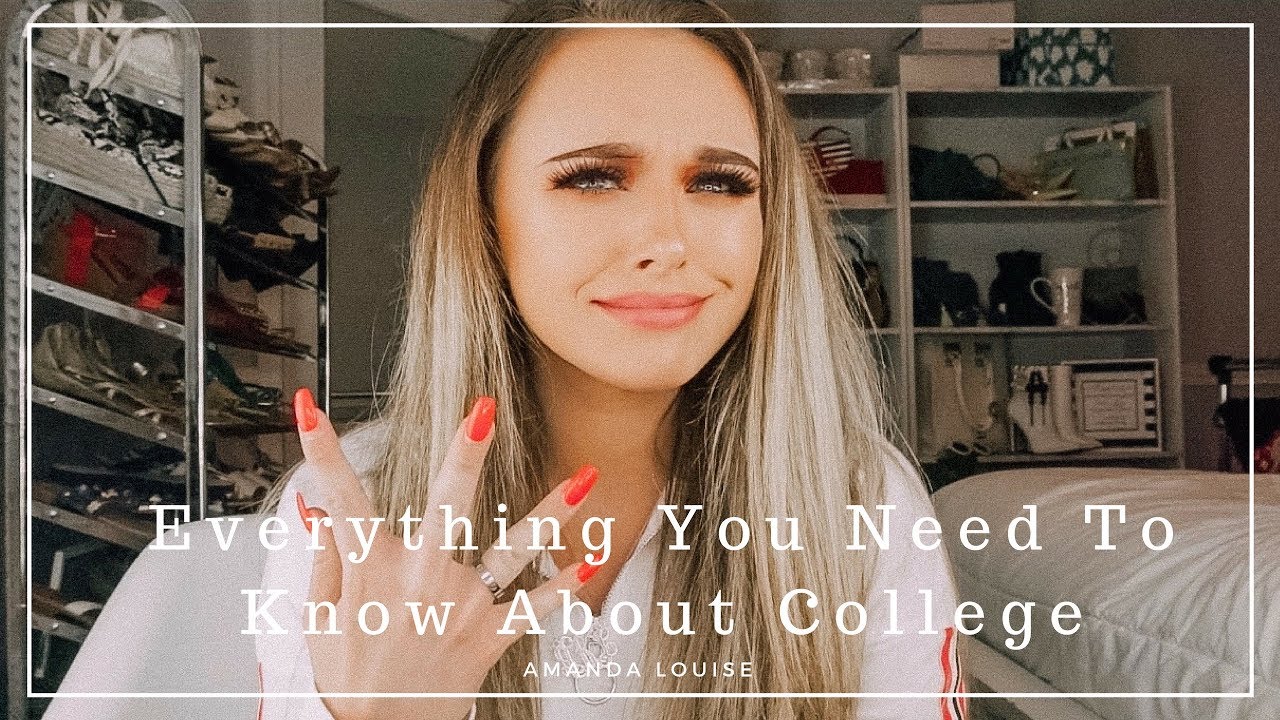 Everything You Need To Know About College: Q&A ll Amanda Louise - YouTube