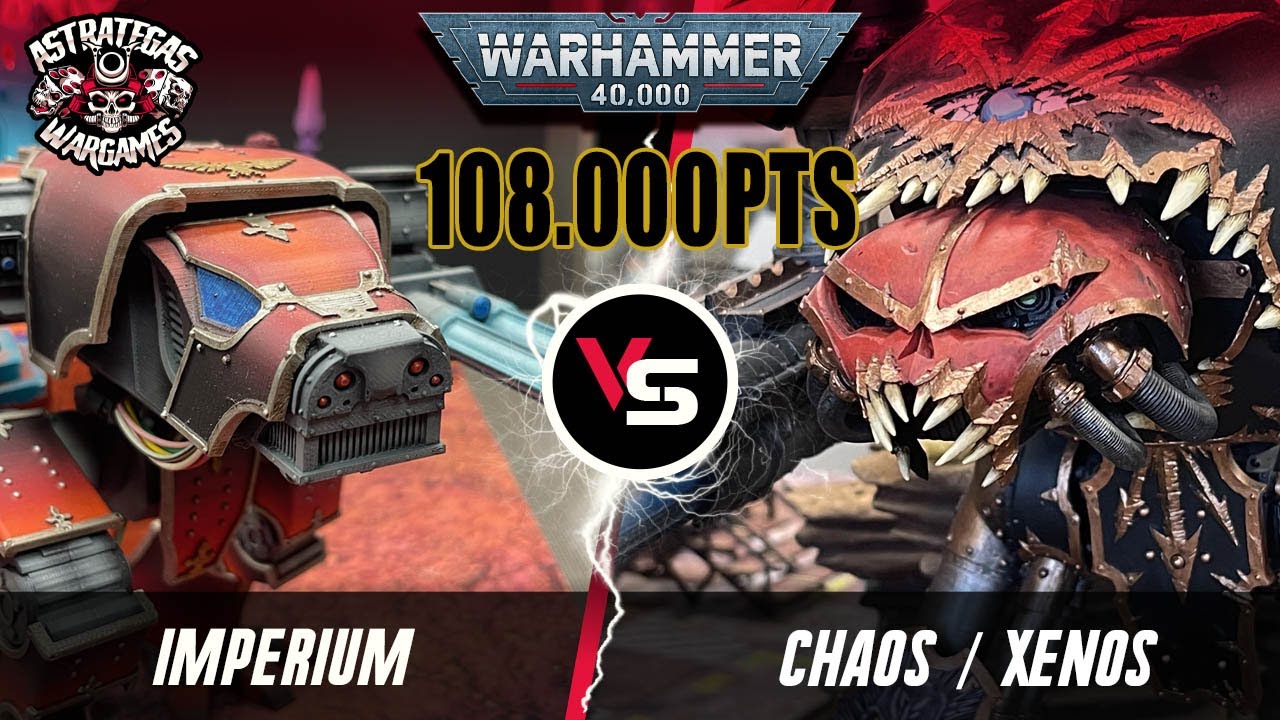 ⭐️INFORME WARHAMMER 40k⭐️ Imperium VS Xenos/Chaos - Megabatalla 108 ...