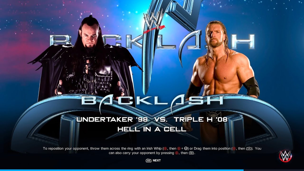 WWE 2K23 - Undertaker '98' VS Triple H '08' Hell In A Cell Match - WWE ...
