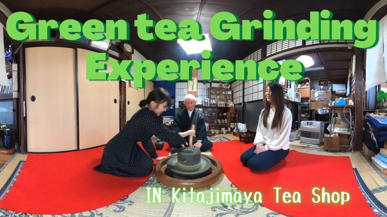 Green tea Grinding Experience(English) - YouTube