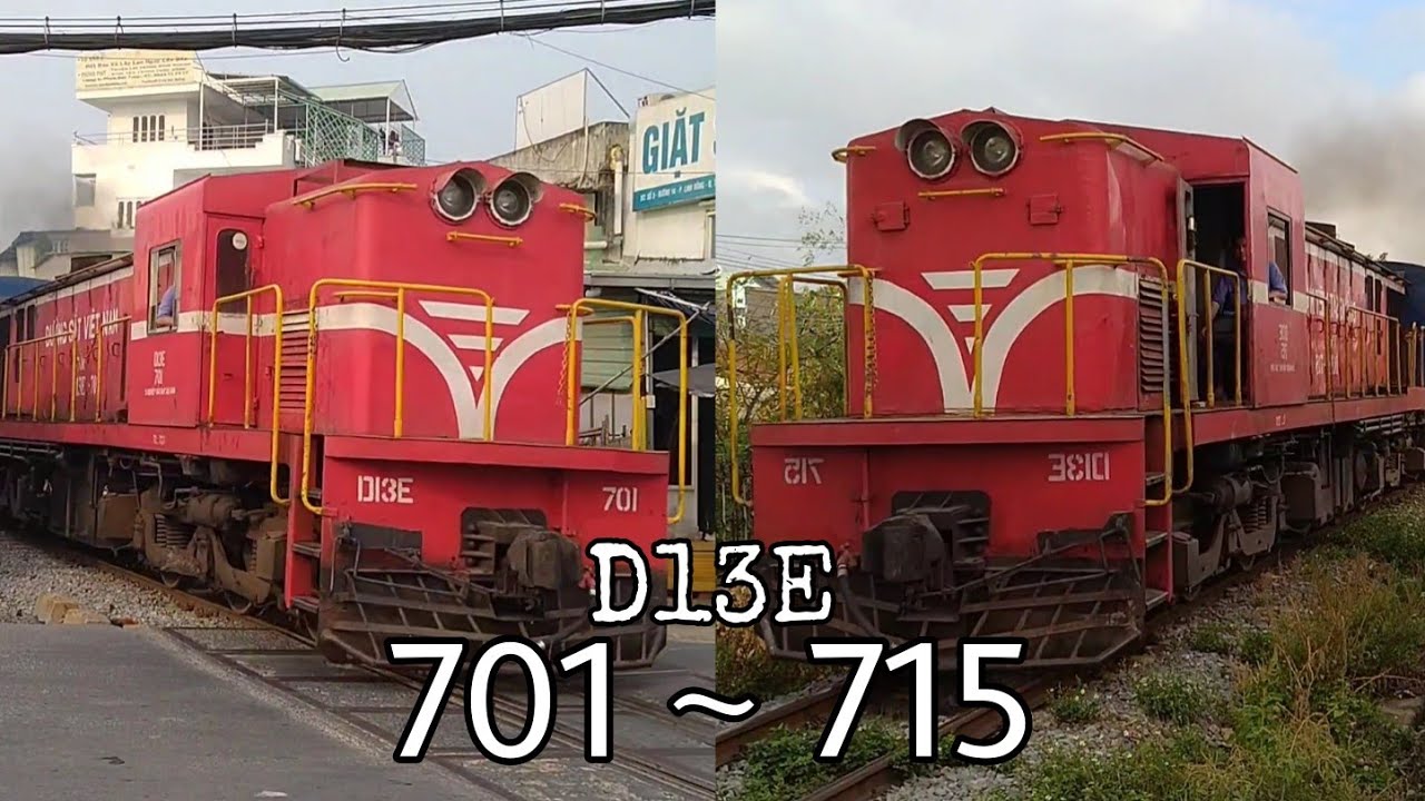 TỔNG HỢP NHỮNG ĐẦU MÁY ẤN ĐỘ - D13E ĐỎ SÀI GÒN TRONG NĂM 2022 - YouTube