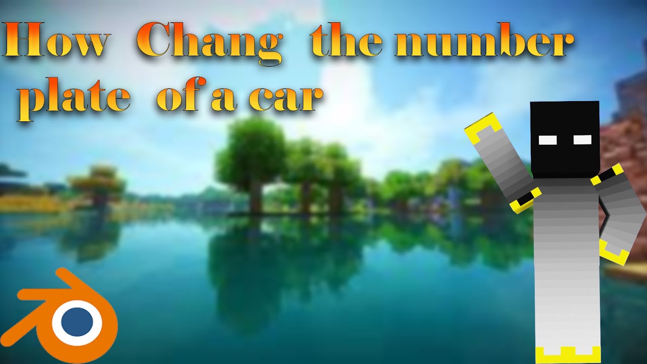 How to change number plate of a car in blender 3D #animation # ...