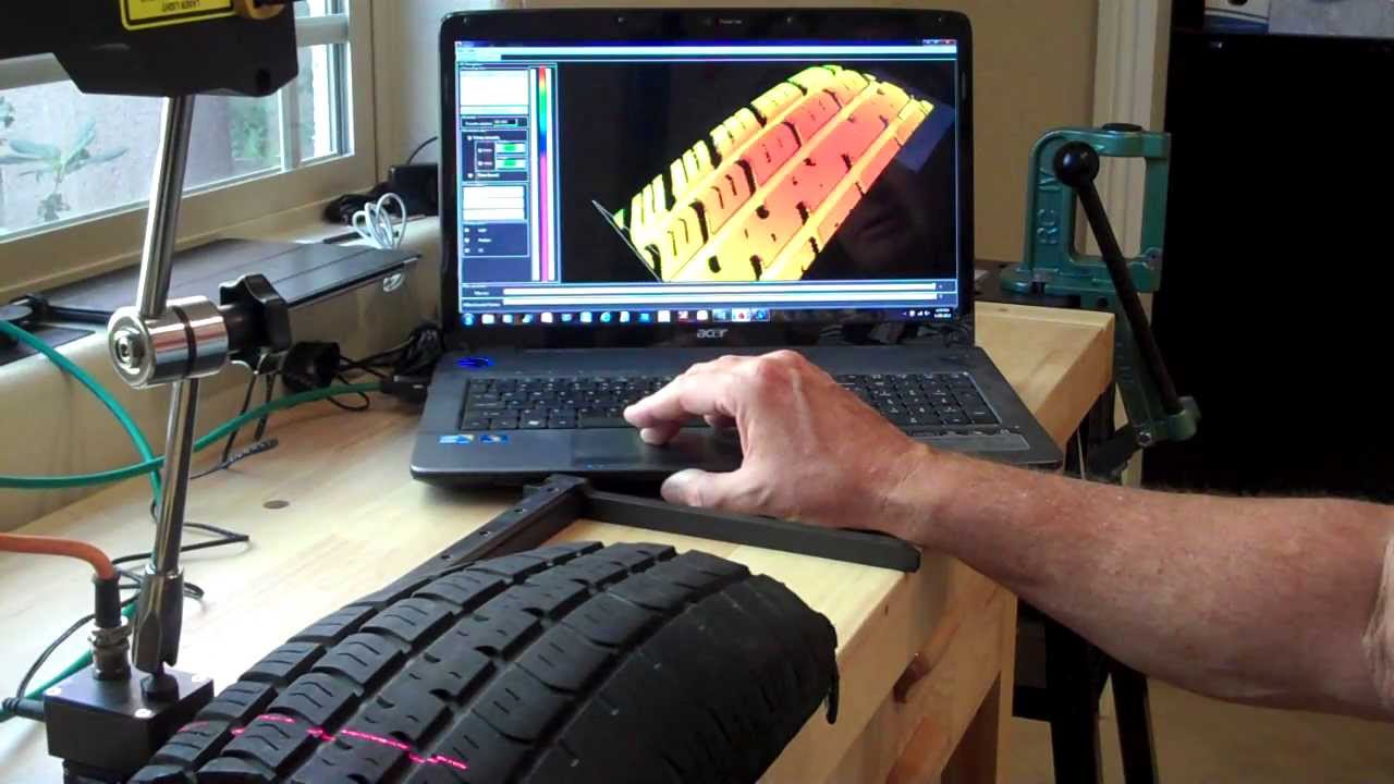 AP820-240 Tire Tread Scan - YouTube