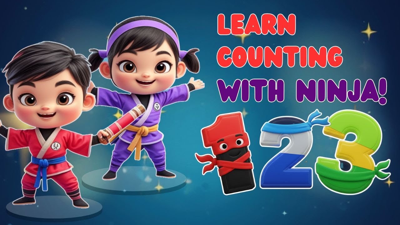 Learn to Count 1-10 with Ninja Numbers | Fun Kids Video - YouTube